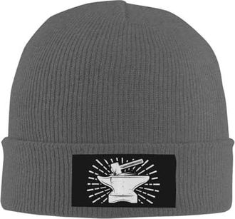 Generic Marteau De Forgeron Rigolo Homme Femme Skull Cap Chaud Watch Cap Souple Bonnets Hiver pour Casque Moto Le Quotidien Sport