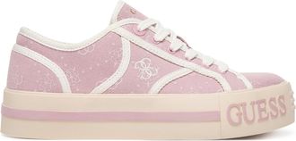 Guess Sneakers aus Stoff Guess FLPI2S FAL12 Rosa
