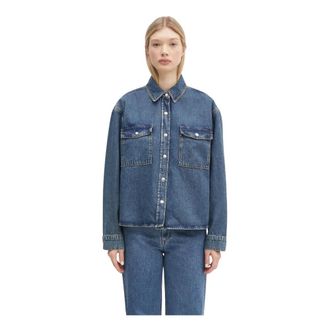 Anine Bing Paxton Shirt - - Jackets - Damen - Blau - M