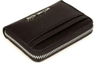 Michael Kors Zip-Around Leather Wallet - Black