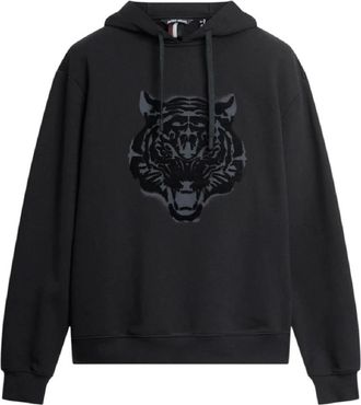 Antony Morato Homme, Sweatshirts et sweats à capuche, Noir, Taille: 2XL Tiger Face Sweat à capuche