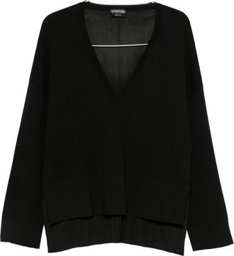 Tom Ford V-Pullover - Schwarz