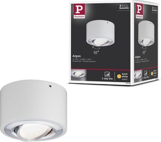 Paulmann 797.08 LED Deckenleuchte Argun 1-flammig 4,8W Wei&szlig; matt/Alu geb&uuml;rstet