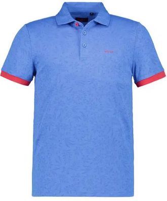 N.Z.A. Herren Polo-Shirt blau meliert
