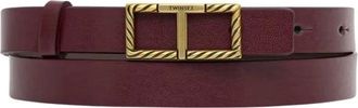 Twinset Ceinture r&eacute;versible - Femme - Accessoires - Brun - Taille: S