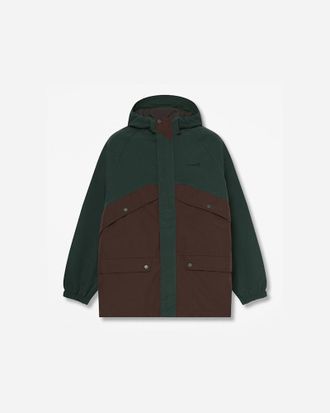 Timberland Weatherline Archiv-inspirierter Parka f&uuml;r Herren in Dunkelgr&uuml;n/Dunkelbraun, Herren, Gr&uuml;n, Gr&ouml;&szlig;e