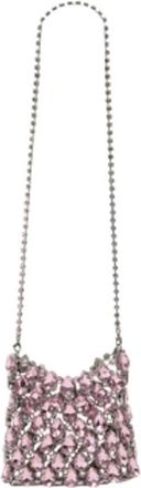 Self Portrait Femme, Sacs, Rose, Taille: ONE Size Crystal Mini Crossbody