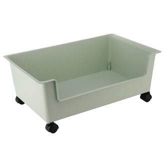 NUOBESTY Mobiler Bücher aufbewahrungsbehälter mit Kompakte Aufbewahrungsbox unter Schreibtisch Vielseitiger Buchorganizer für Büro Zuhause und Studentenwohnhei