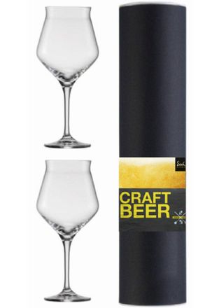Eisch Craft Beer Kelch Experts Bierglas 203/2 2 St&uuml;ck in Geschenkr&ouml;hre gratis 1 Glasreinigungstuch