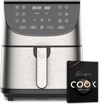 Masterpro Rocket 700 | Freidora Sin Aceite | Capacidad de 7 L y 1700 W de Potencia | Pantalla LED Táctil y Cesta Antiadherente | Freidora de Aire | Temperatura 