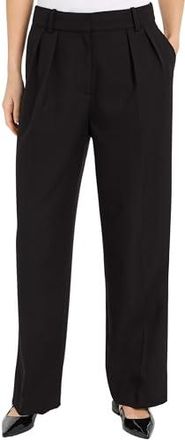 Tommy Hilfiger Pantalon Femme Relaxed Fit Business Pantalon, Noir (Black), 42