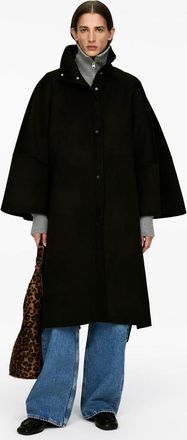 Arket Doubleface-Cape Aus Wollmischung -Schwarz