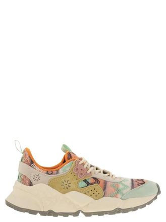 Flower Mountain Low-Top Sneaker - Kotetsu - Sneakers In Suede And Technical Fabric - Gr. 39 (EU) - in Bunt - f&uuml;r Damen