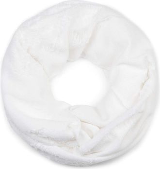 styleBREAKER Unisex Loop Schal mit strukturierter Oberfl&auml;che im Destroyed Vintage Look, Schlauchschal, Tuch 01016191, Farbe:Wei&szlig;