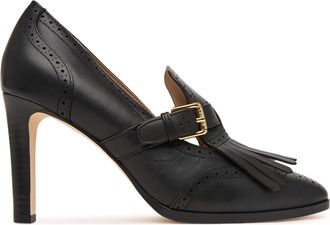 Lauren Ralph Lauren Halbschuhe LAUREN RALPH LAUREN Colleen Perforated Calfskin Kiltie Pump 802P02364002 Schwarz