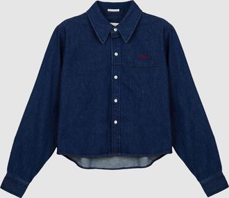 Mother Chemise Denim The Honor Roll Hey Batter Batter