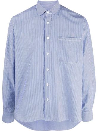 Orlebar Brown chemise Grasmoor &agrave; manches longues - Bleu