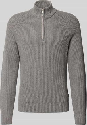 Matinique Regular Fit Troyer aus reiner Baumwolle