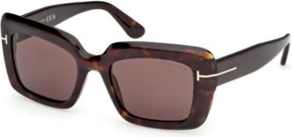 Tom Ford unisex, Accessoires, Brun, Taille: 52 MM Leila-02 Lunettes de soleil