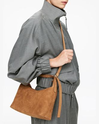 Arket Veloursledertasche -Braun