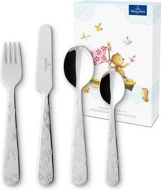 Villeroy & Boch Kinderbesteck, Happy As A Bear, Besteck-Set - 4-tlg