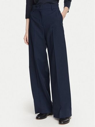 Max Mara Stoffhose Visivo 2625136061 Dunkelblau Regular Fit
