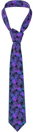 Generic Cravate Mode Aux Feuilles Tropicales Et Aux Couleurs N&eacute;on Confortable Cravates Fine Cravate DAffaires Pour Affaires Mariage Accessoires