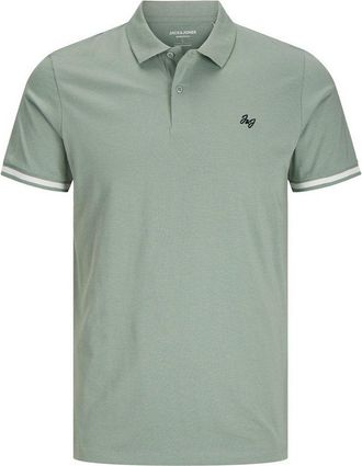 Jack & Jones Poloshirt JJEJERSEY LOGO POLO SS SN mit Logo Stickerei
