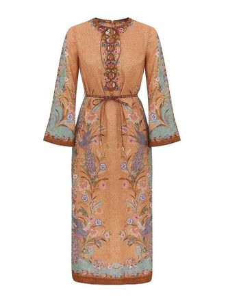 Zimmermann Robe Au Genou - Marron