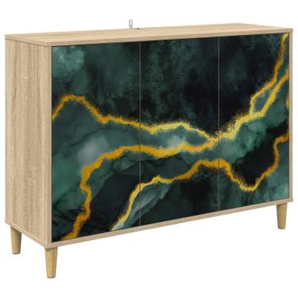 vidaXL Credenza Wijhe Sonoma 102 X 33 X 75 Cm Legno Ingegnerizzato Vidaxl