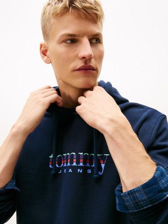Tommy Jeans Hoodie TJM REG ENTRY DNA PLAY regular fit, mehrfarbiges Logo, Sweatshirt