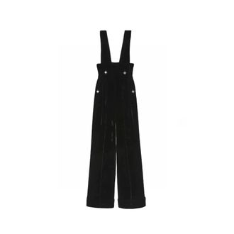 Gucci Seidenviskose-Jumpsuit mit Manschetten - - Jumpsuits & Playsuits - Damen - Schwarzk - S