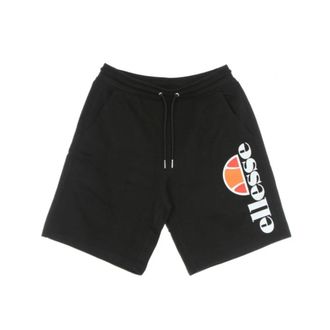 Ellesse Schwarze Verl&auml;ngerte Logo-Shorts - - Shorts - Herren - Schwarzk - S