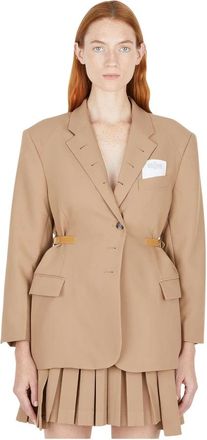 Rokh Femme, Vestes, Brun, Taille: 38 FR Blazer Multi-Boutonni&egrave;res