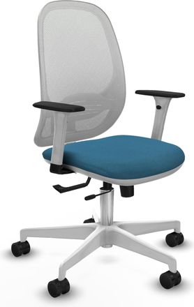 Piqueras y Crespo B&uuml;ro-B&uuml;rostuhl mit 1D-Armen, h&ouml;henverstellbare Lendenwirbelst&uuml;tze, ausgestattet mit Syncro/Translack und Schneidschaum, mit Rollen von 65 mm, Nylon, W