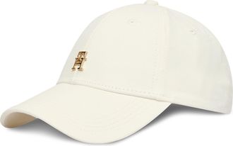 Tommy Hilfiger Cap Tommy Hilfiger Th Elevated Chic Cap AW0AW17631 Wei&szlig;