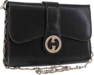 Gucci Sac bandouli&egrave;re vintage doccasion - Femme - Pre-owned - Noir - Taille: ONE Size