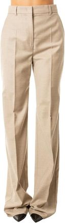 Max Mara Pantalon Lambro - Femme - Pantalons - Beige - Taille: 38 FR