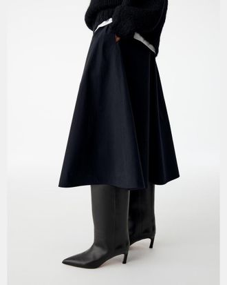 Arket Lederstiefel Mit Hohem Schaft -Schwarz