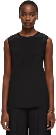 Joseph Femme, Tops, Noir, Taille: 40 FR Crepe de Soie Bley Blouse