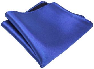 TigerTie Designer satin pochette en soie royal bleu unicolor - Pochette 30 x 30 cm - pochette pure soie