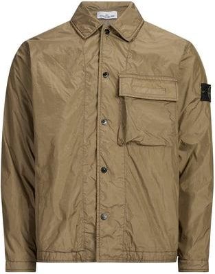 Stone Island Blouson surchemise &agrave; logo