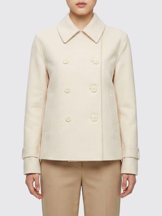Harris Wharf London Manteau Femme couleur Cr&egrave;me