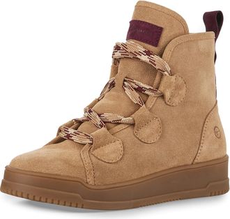 Tamaris Damen Stiefelette Leder bequem; CAMEL COMBINED, EU 41