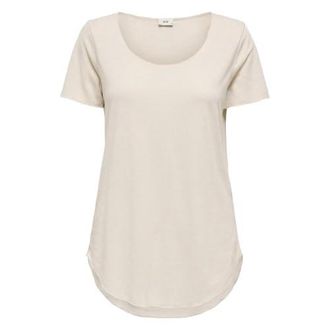 Jacqueline de Yong T-Shirt Beige Femme Linette &Eacute;cru XL