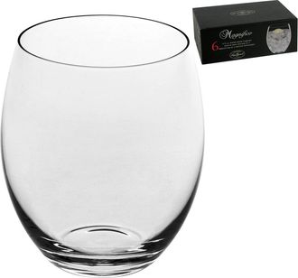 Luigi Bormioli Weck Gläser 500 ml 6er Karton (Trinkgläser, Wassergläser, Fassungsvermögen 0,5 l Gläserset) 74851