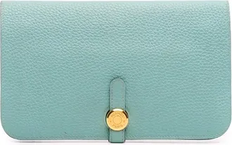 Hermès portefeuille continental Dogon Duo GM (2015) - Bleu