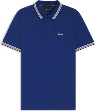 BOSS Herren Paddy Curved 10241663 01 Polohemd, Neu - Mittelblau420, XL EU