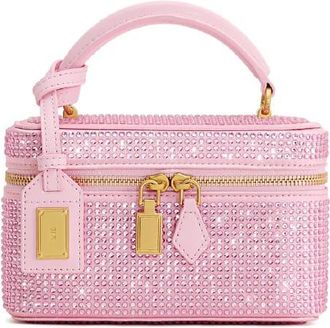 JW PEI sac vanity Cleo &agrave; poign&eacute;e sup&eacute;rieure rose cristal