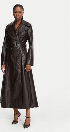 Bardot Bardot Kunstleder-Mantel Andros 60598JB Dunkelrot A-Line Fit